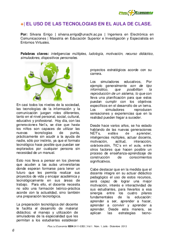 (PDF) El uso de las tecnologías en el aula de clase
