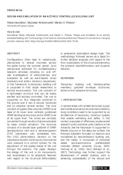 (PDF) Design and simulation of an actively controlled building unit