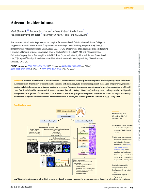 (PDF) Adrenal Incidentaloma