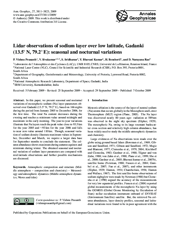 (PDF) Correspondence to: P. Vishnu Prasanth