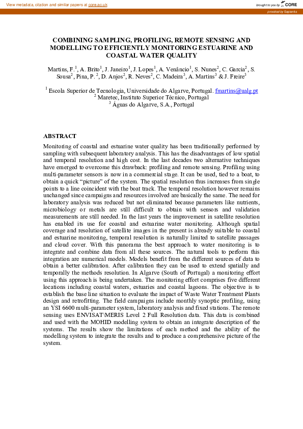 (PDF) Combining sampling, profiling, remote sensing and modelling to ...