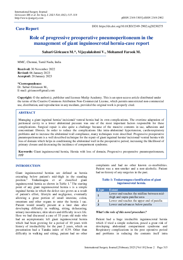 (PDF) Role of progressive preoperative pneumoperitoneum in the ...
