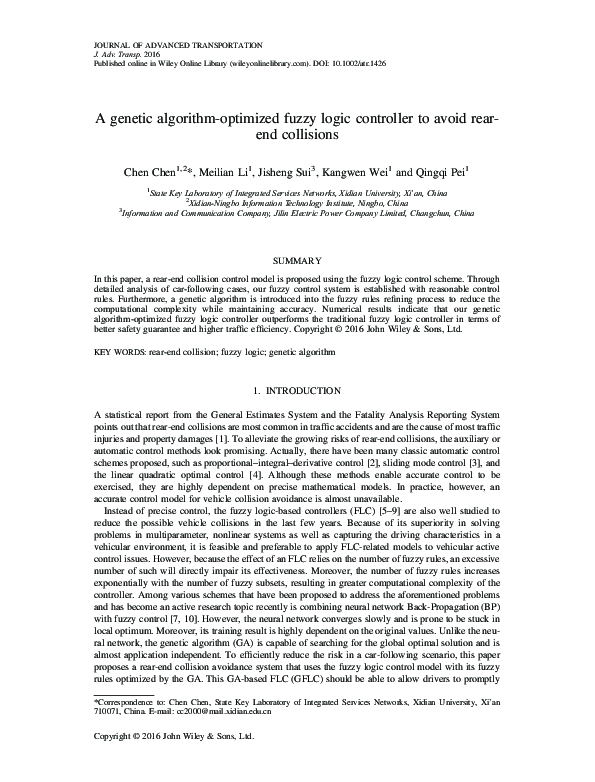 (PDF) A Genetic Algorithm optimized fuzzy logic controller for Shunt Active Power Filter