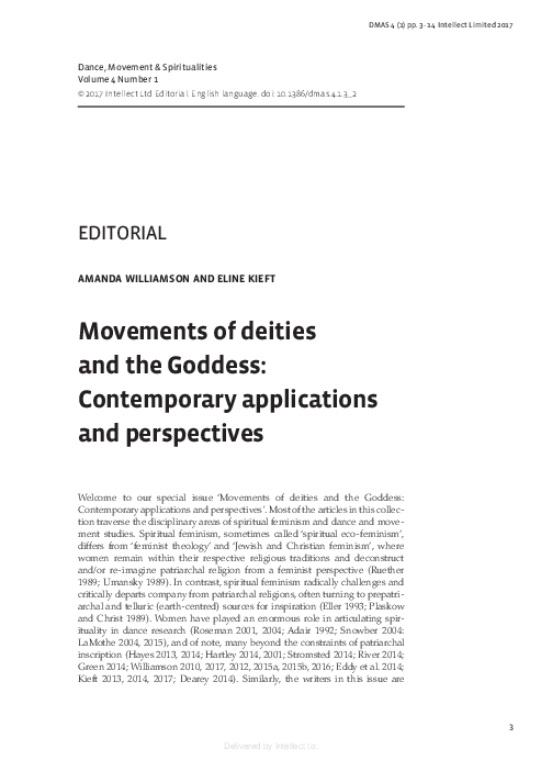 (PDF) Movements of deities and the Goddess: Contemporary applications ...