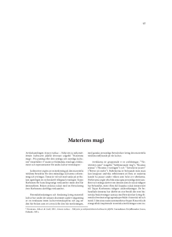 (PDF) Materiens magi