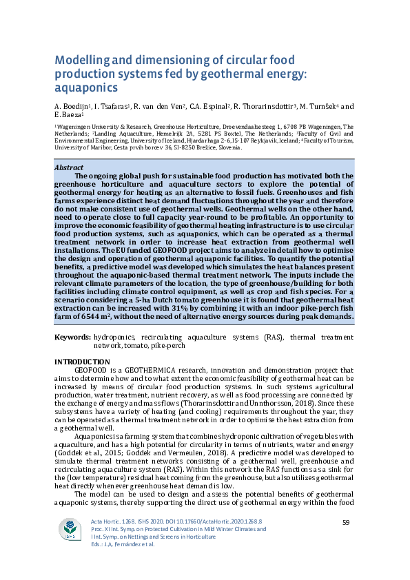 (PDF) Modelling and dimensioning of circular food production systems ...