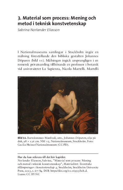 (PDF) Material som process: Mening och metod i teknisk konstvetenskap ...