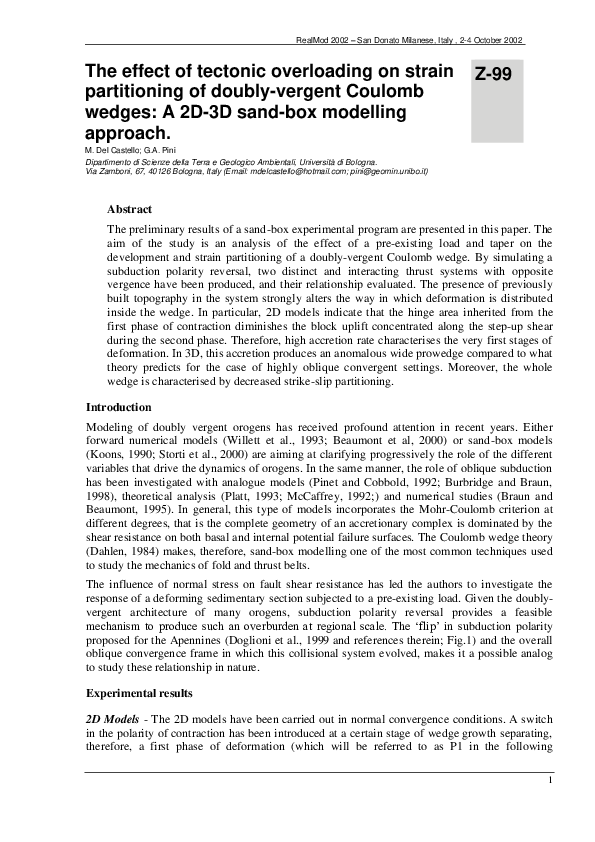 (PDF) The effect of tectonic overloading on strain partitioning of ...