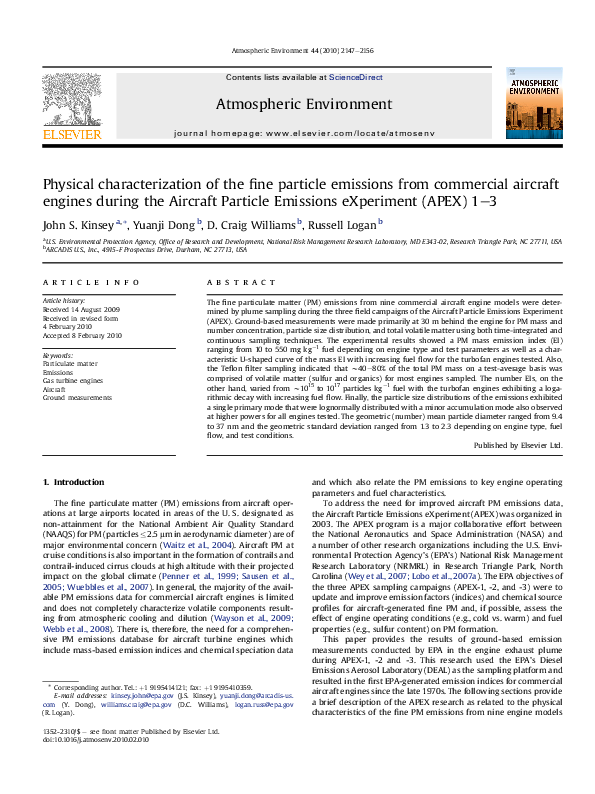 (PDF) Chemical Characterization of the Fine Particle Emissions from ...