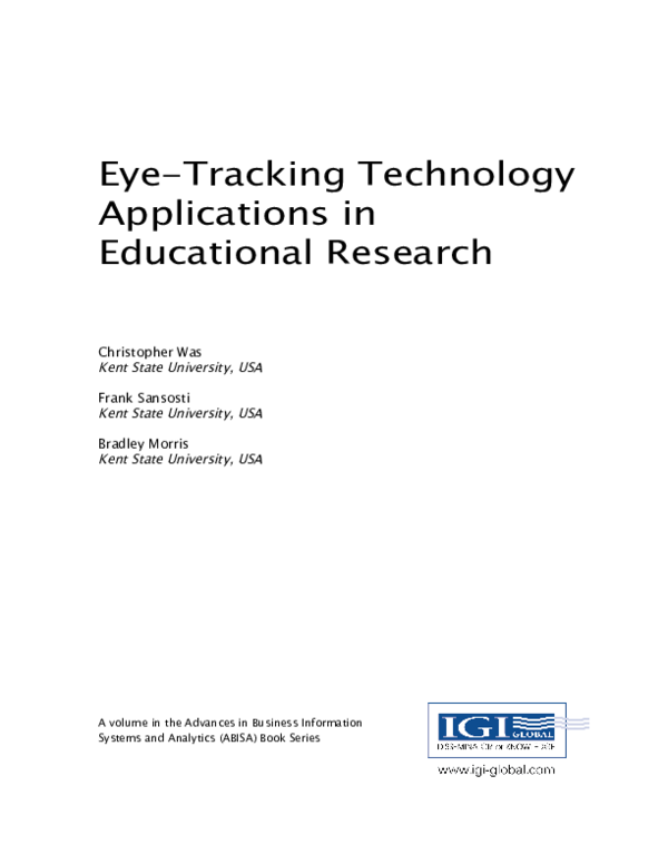 Pdf Eye Tracking Technology Applications In Educational Research