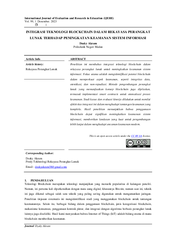 (PDF) INTEGRASI TEKNOLOGI BLOCKCHAIN DALAM REKAYASA PERANGKAT LUNAK TERHADAP PENINGKATAN ...