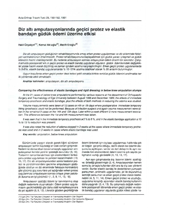 (PDF) Comparing the effectiveness of elastic bandages and rigid ...