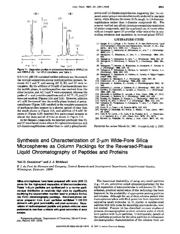 (PDF) Synthesis and characterization of 2-.mu.m wide-pore silica ...