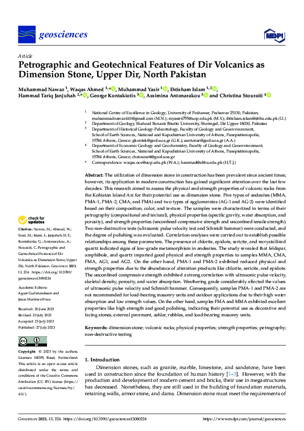 (PDF) Petrographic and Geotechnical Features of Dir Volcanics as ...
