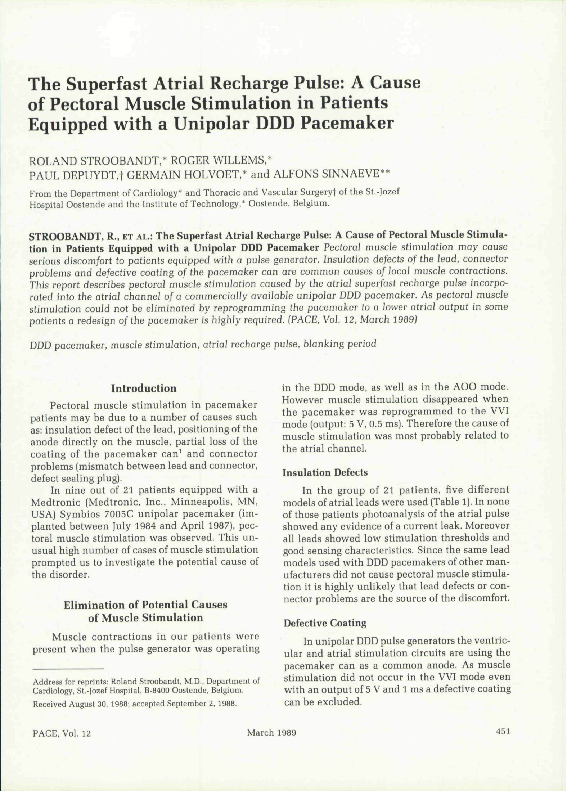 (PDF) The Superfast Atrial Recharge Pulse: A Cause of Pectoral Muscle ...