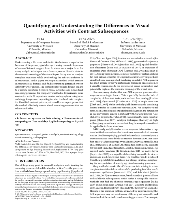 (PDF) Quantifying and understanding the differences in visual activities with contrast subsequences