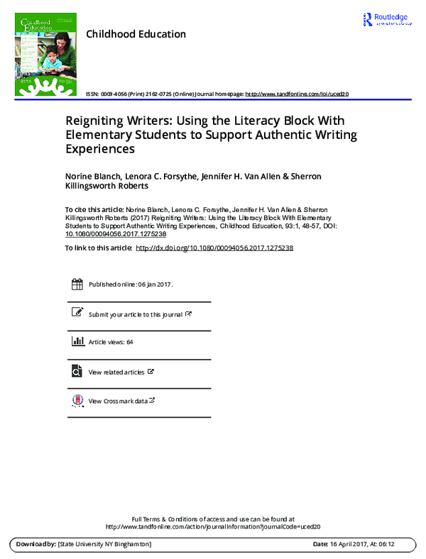 (PDF) Authentic literacy activities for developing comprehension and ...