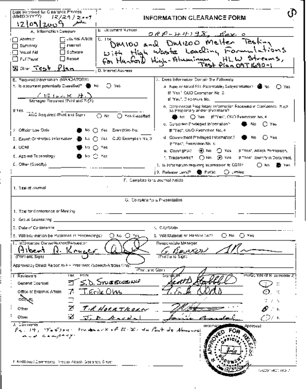 (PDF) DM100 and DM1200 Melter Testing with High Waste Loading Glass ...