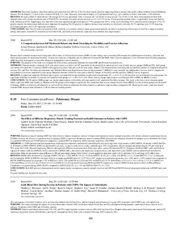 Pdf A Comparison Between Self Myofascial Release And Static