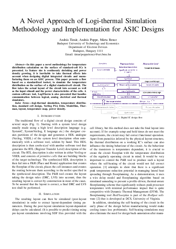 (PDF) A novel approach of logi-thermal simulation methodology and ...