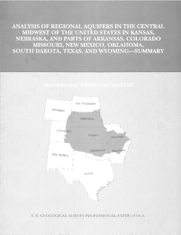 (PDF) Analysis of regional aquifers in the central Midwest of the ...