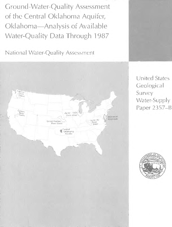 (PDF) Ground-water quality assessment of the central Oklahoma aquifer ...