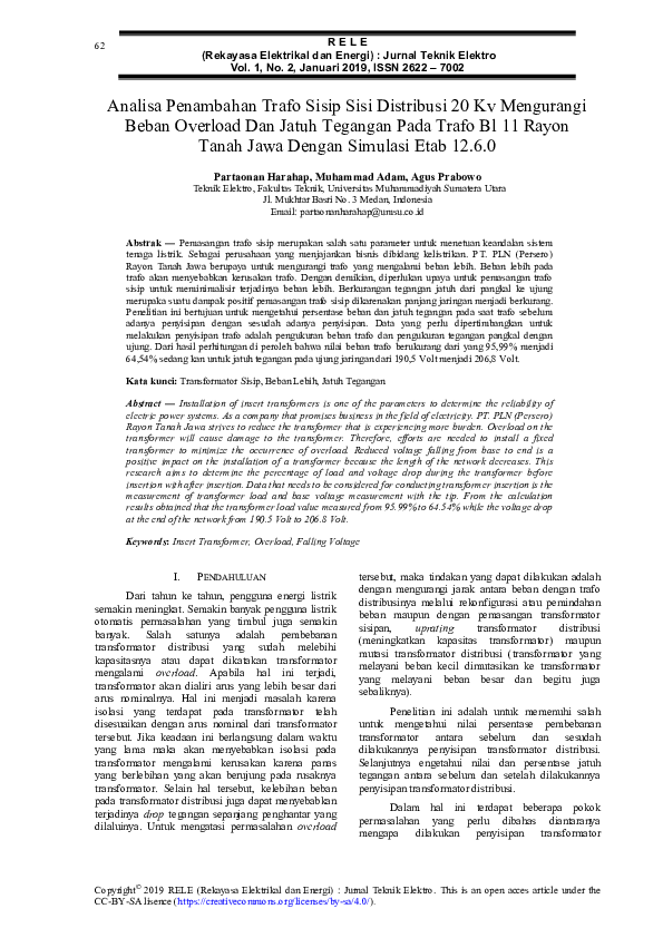 (PDF) Analisa Penambahan Trafo Sisip Sisi Distribusi 20 Kv Mengurangi ...