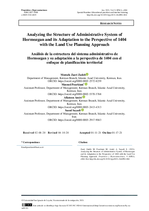(PDF) Analyzing the Structure of Administrative System of Hormozgan and ...