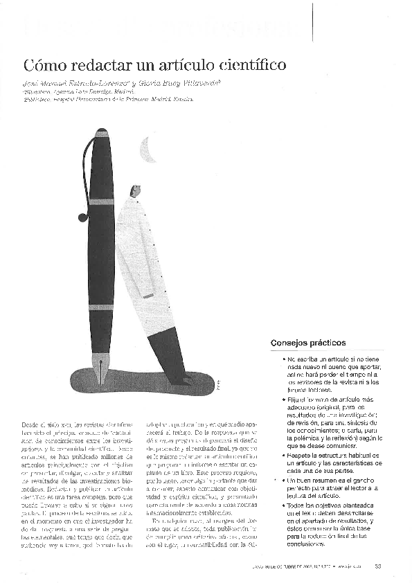 (PDF) Cómo redactar un artículo científico