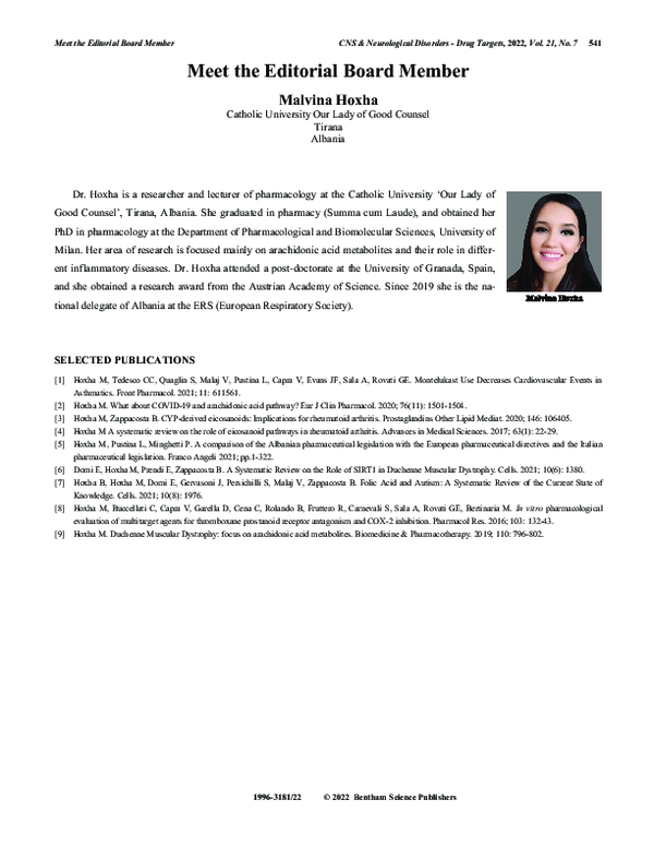 (PDF) Meet the Editorial Board Member