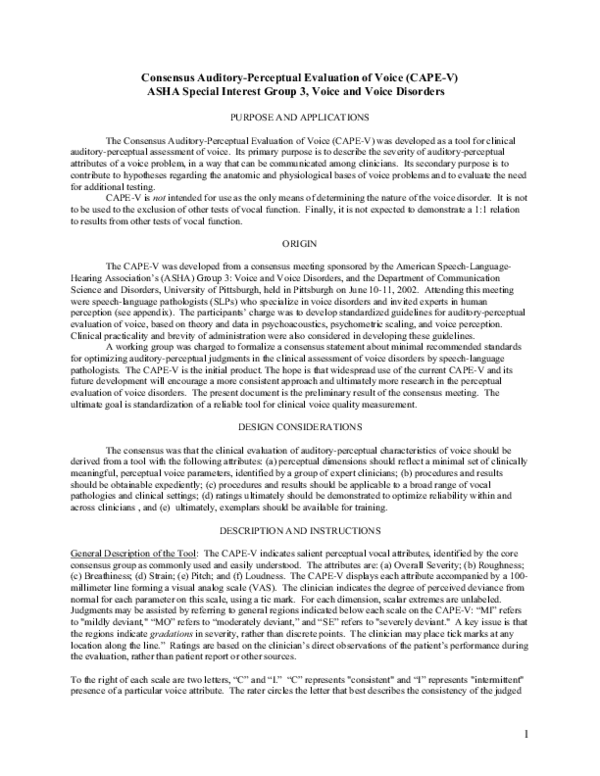 (PDF) Reliability and Validity of the Turkish Version of the Consensus Auditory-Perceptual ...