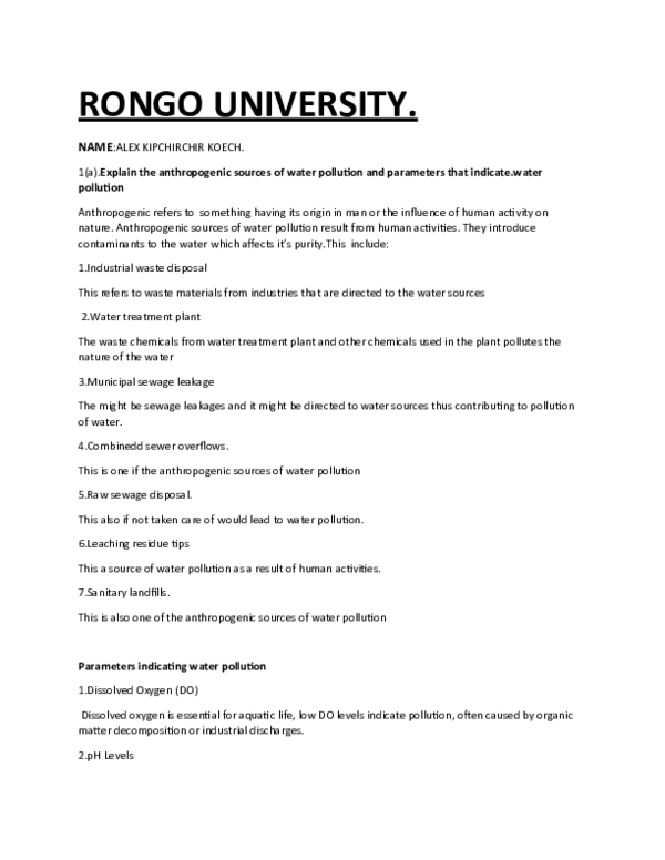 (DOC) RONGO UNIVERSITY
