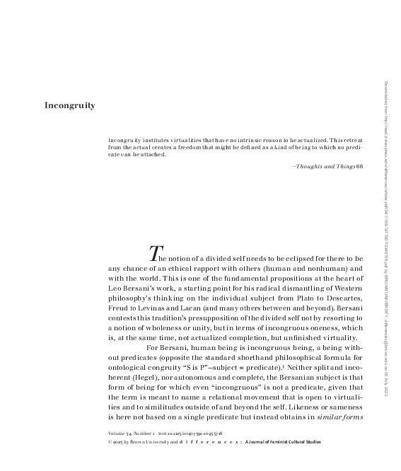 (PDF) Incongruity