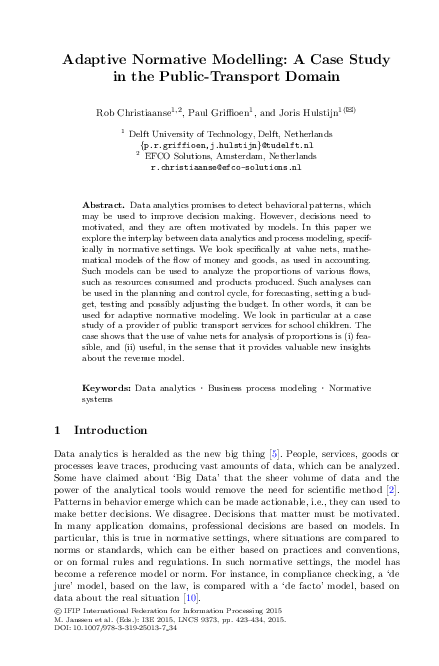 (PDF) Adaptive Normative Modelling: A Case Study in the Public ...