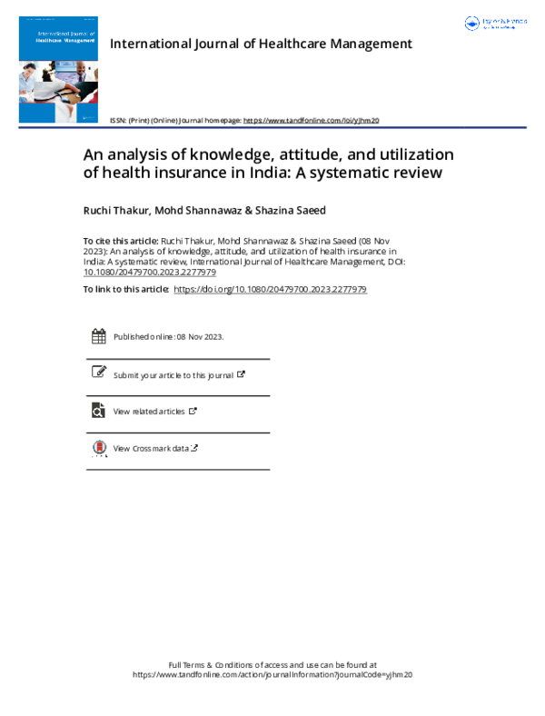 (PDF) An analysis of knowledge, attitude, and utilization of health ...