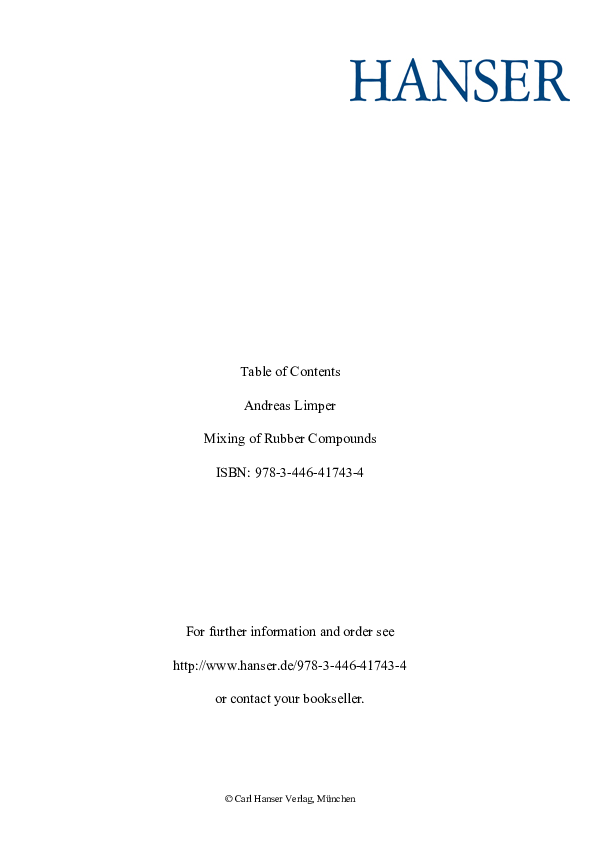 (PDF) Mixing of Rubber Compounds