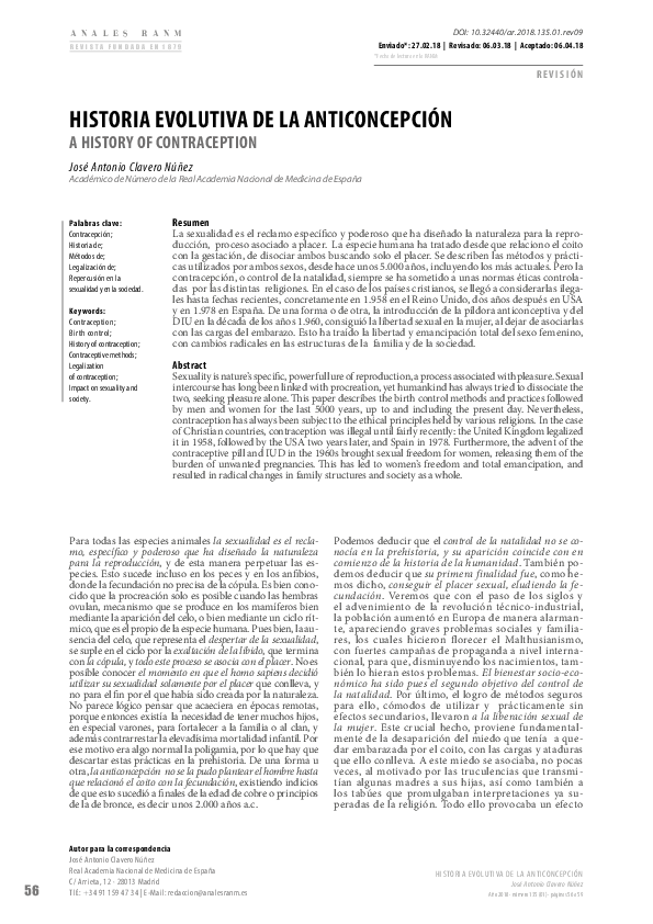 (PDF) A history of contraception