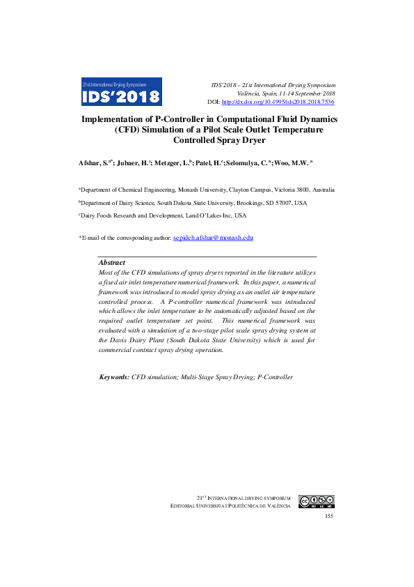 (PDF) Implementation of P-Controller in Computational Fluid Dynamics (CFD) Simulation of a Pilot ...