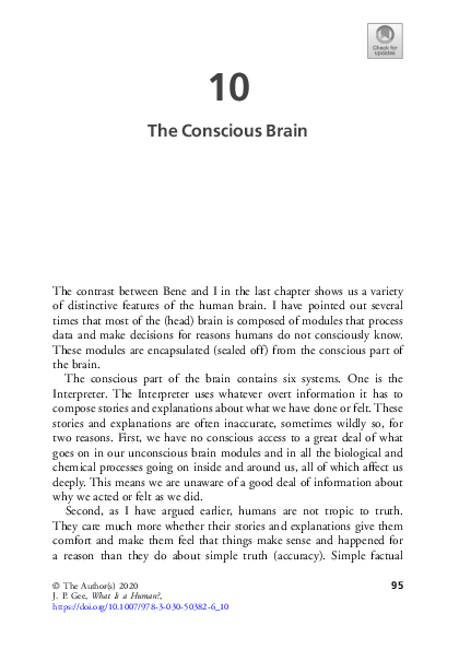 (PDF) The Conscious Brain