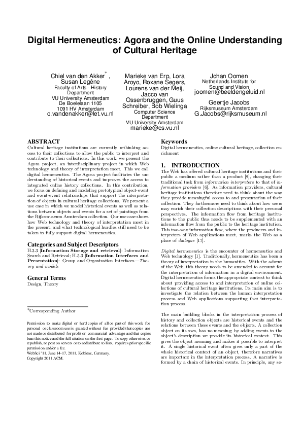 (PDF) Digital hermeneutics