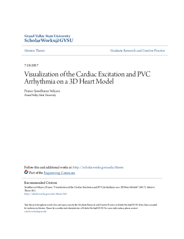 (PDF) Visualization of the Cardiac Excitation and PVC Arrhythmia on a ...