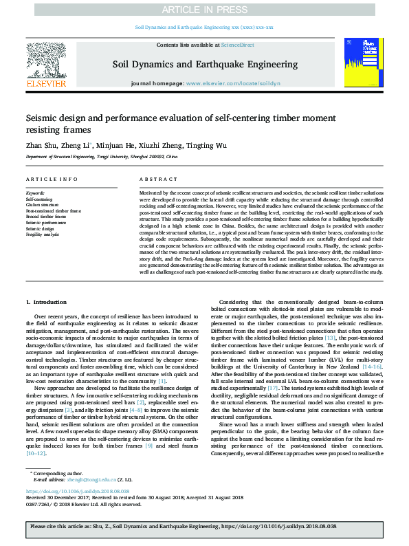 (PDF) Seismic design and performance evaluation of steel-frame ...