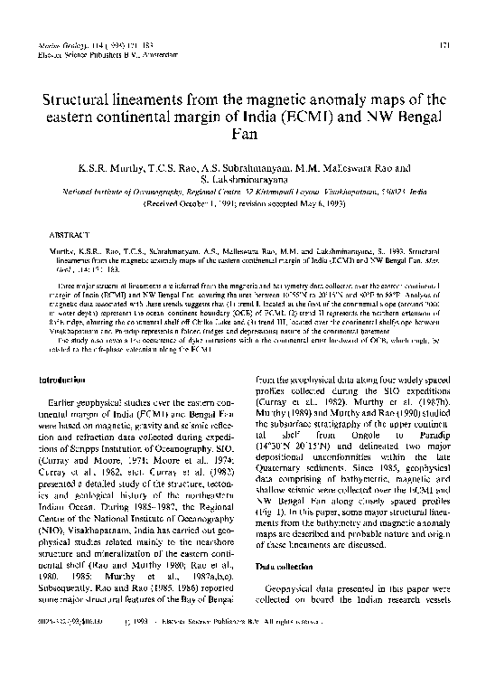 (PDF) Structural lineaments from the magnetic anomaly maps of the ...