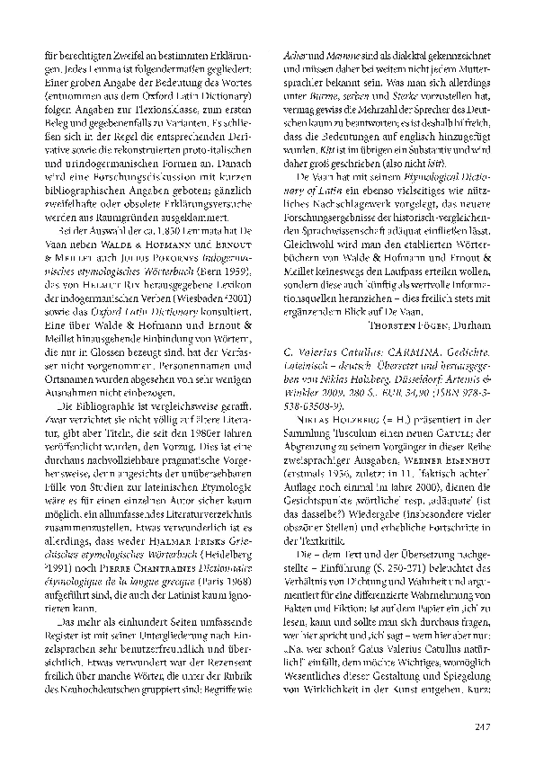 (PDF) C. Valerius Catullus: CARMINA. Gedichte. Lateinisch - deutsch ...