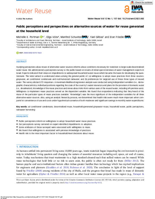 (PDF) Public perceptions and perspectives on alternative sources of ...