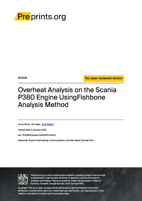 (PDF) Overheat Analysis on the Scania P380 Engine UsingFishbone ...