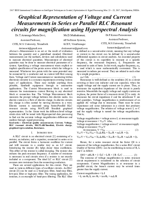 (PDF) Graphical representation of voltage and current measurements in ...