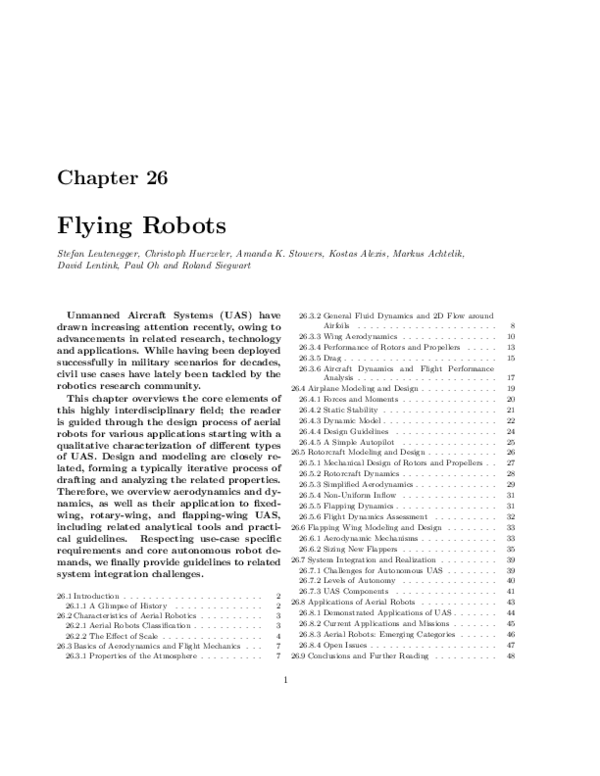 (PDF) Flying Robots