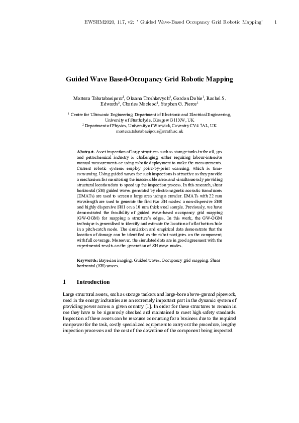 (PDF) Guided Wave Based-Occupancy Grid Robotic Mapping