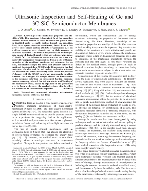 (PDF) Ultrasonic Inspection and Self-Healing of Ge and 3C-SiC ...